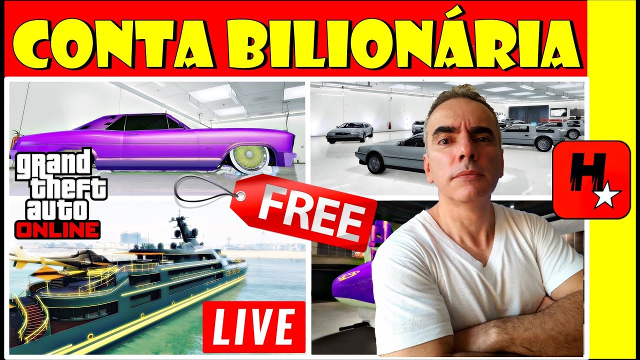 Conta BILIONÁRIA GRÁTIS!! Tenha TUDO no GTA Online! - YouTube