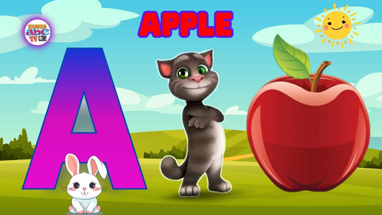 ABCD Rhymes for Babies | Alphabet Song | ABC Song | A For Apple | Boom ...