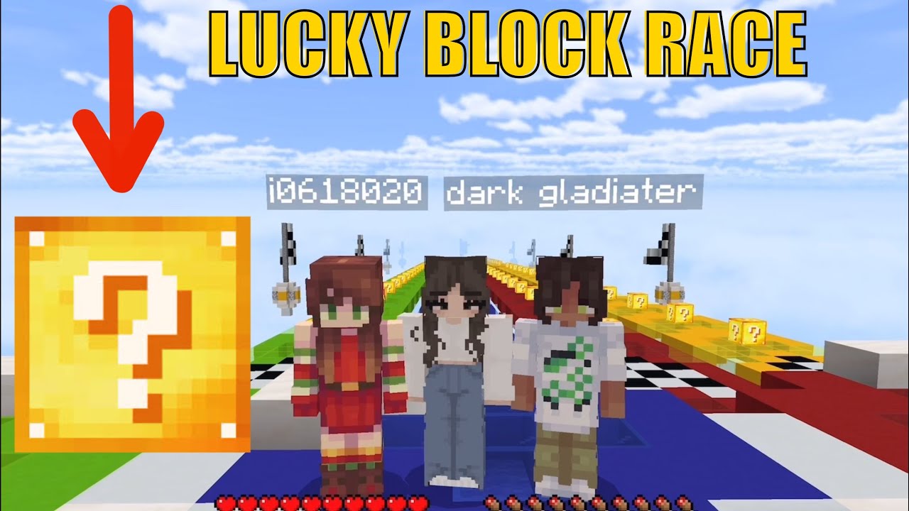 🍀 MINECRAFT CHAOTIC LUCKY BLOCK RACE! 🍀 - YouTube