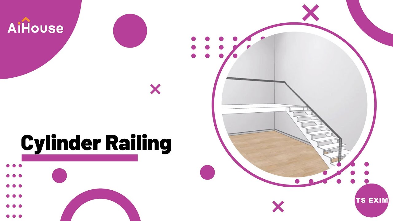 [Free Modeling FAQ] How to create cylinder railing? | AiHouse - YouTube