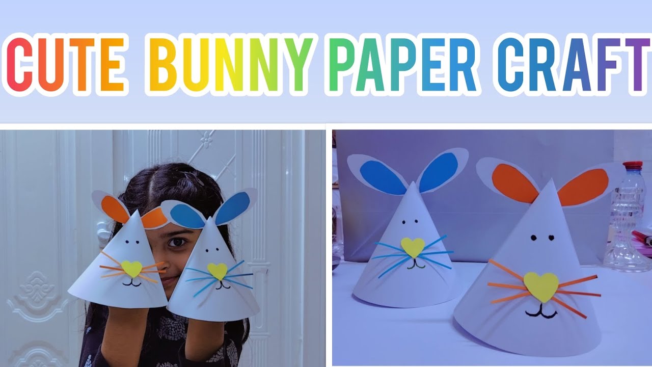DIY paper bunny craft | paper rabbit craft ideas | #littleblessings ...