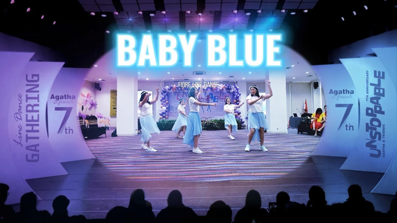 Baby Blue Line Dance - 7th Gathering Agatha Line Dance - YouTube