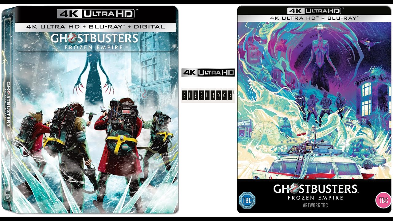 Ghostbusters: Frozen Empire [4K Ultra HD U.S & U.K Steelbooks] - YouTube