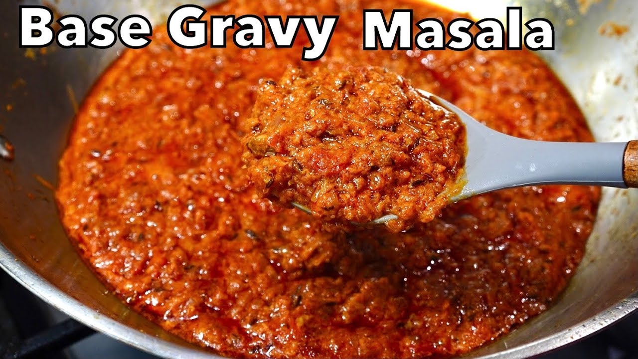 1 ALL PURPOSE BASE GRAVY MASALA Make Several Curry Recipes - YouTube