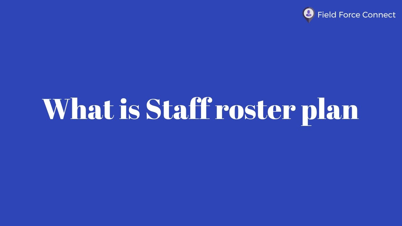 Employee Staff roster plan | Employee scheduling | - YouTube