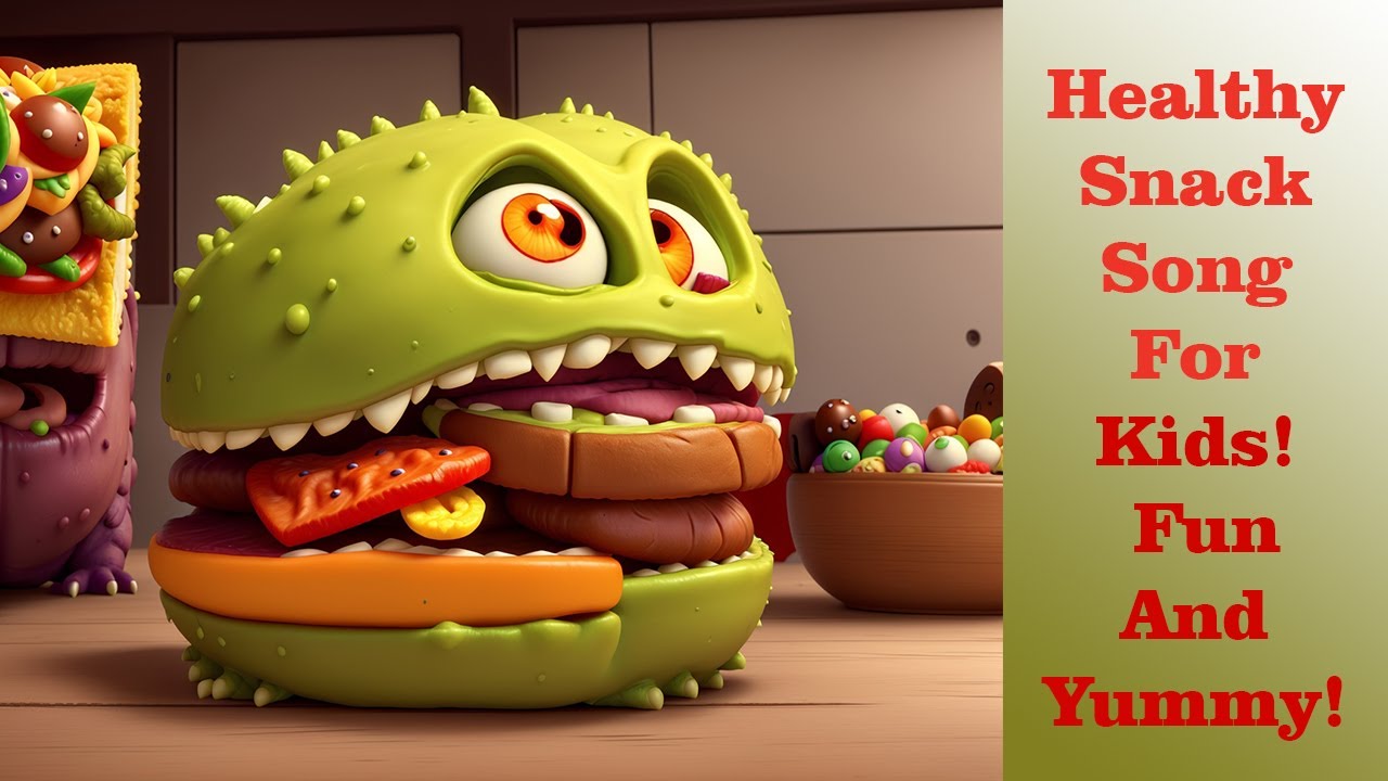 🍎🍌 Healthy Snack Song for Kids! 🎶 Fun and Yummy! 🍇🥒 #HealthyEating # ...