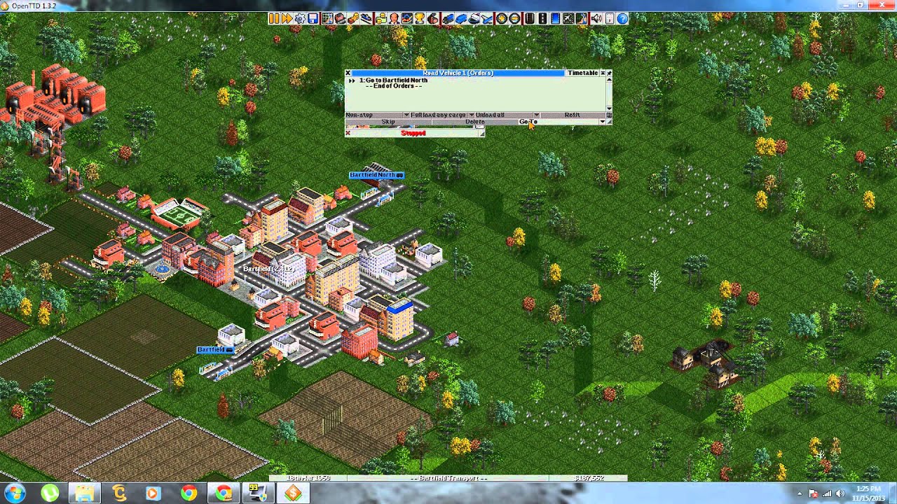 How to setup a basic Bus route on openttd - YouTube