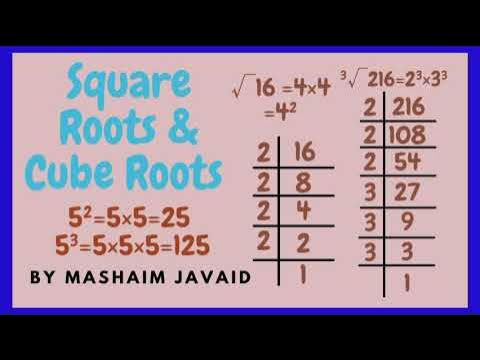 Square Root| Cube Root| Lesson Grade 6 math| O'Levels - YouTube