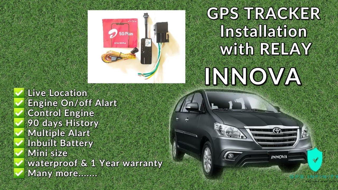 How to install GPS Tracker in innova with Engine on off relay ...