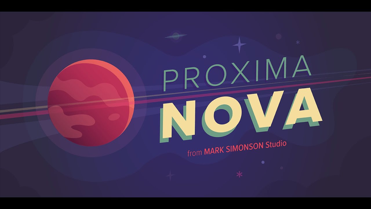 Proxima Nova Sans Serif Font - YouTube