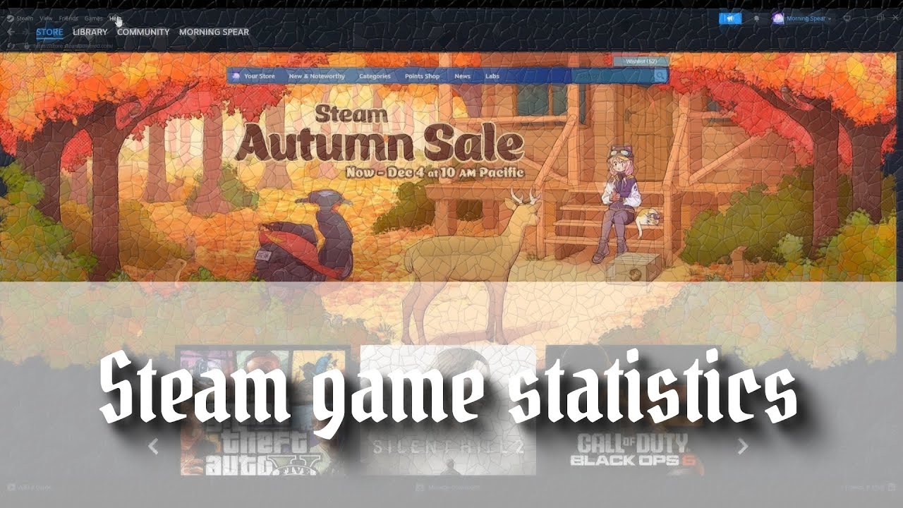 How to check steam game statistics - YouTube