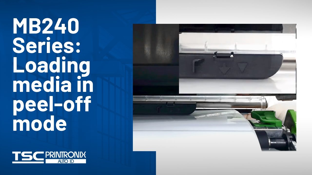 TSC MB240 Series: Loading media in peel-off mode - YouTube TSC MB240 Series: Loading media in peel-off mode - YouTube