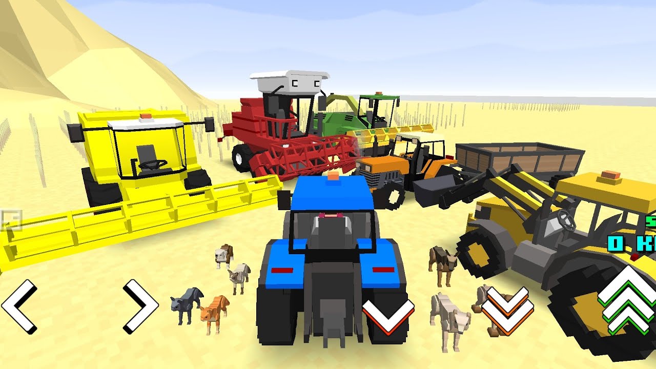 Blocky Farm & Racing Simulator Farm Tractor - All Machinery ...