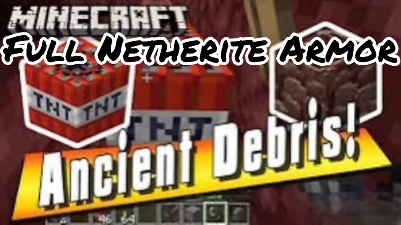 Getting full netherite armor in Hardcore Minecraft! - YouTube