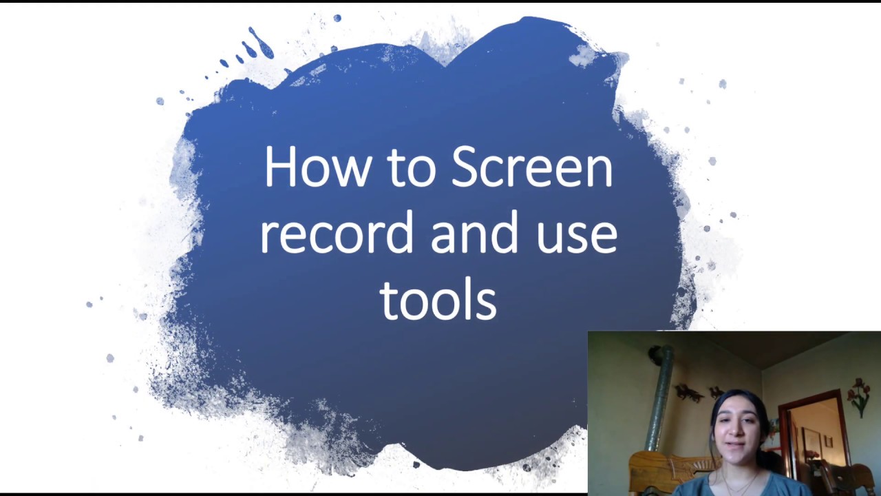 How to screen record and use tools - YouTube