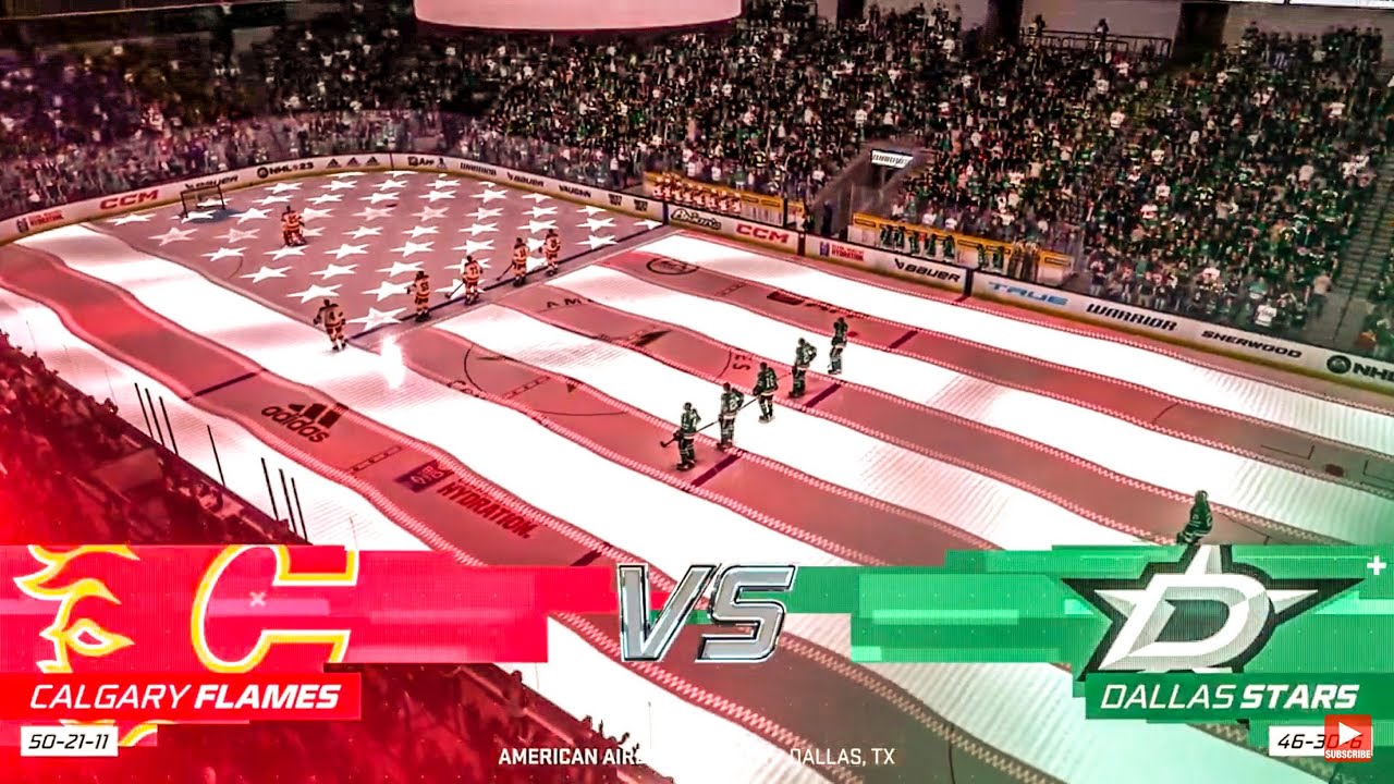 Calgary Flames vs Dallas Stars 3/6/2023 NHL 23 Gameplay - YouTube
