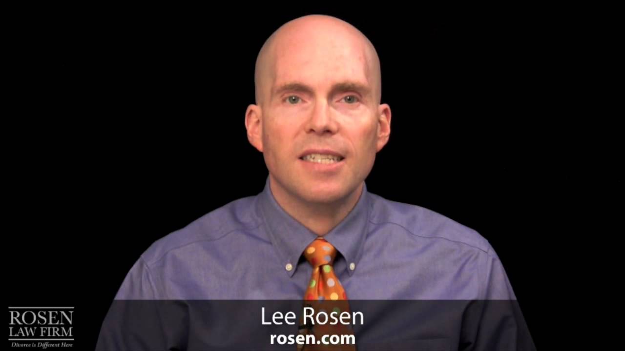 Happy Divorce? Lee Rosen - Raleigh Divorce Lawyer - YouTube