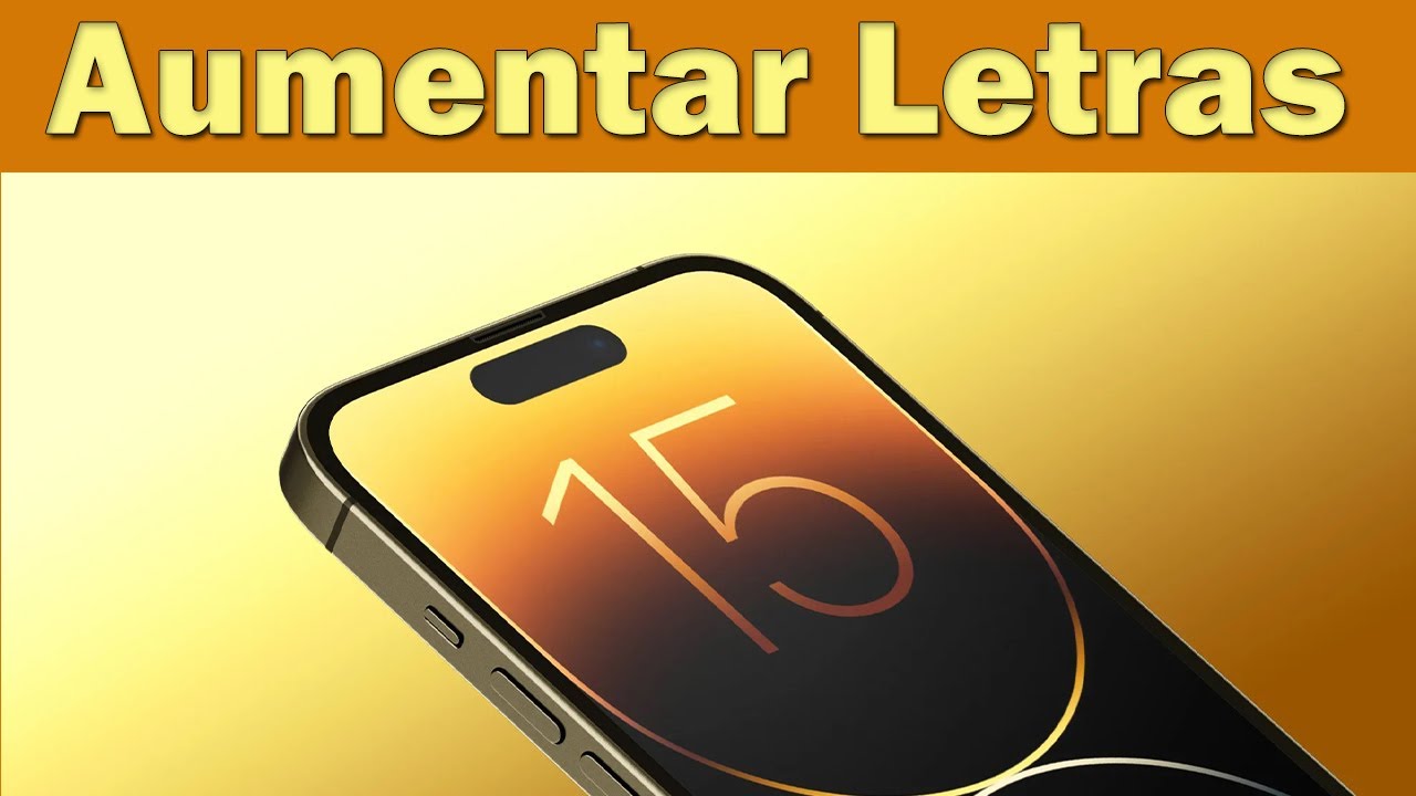Como aumentar el tamaño de las letras en iPhone 15 pro max - YouTube