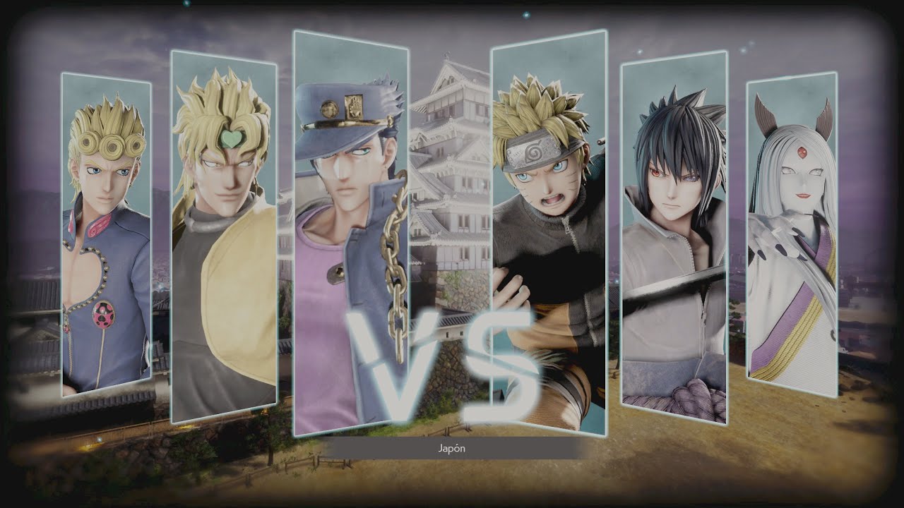 Giorno Giovanna, DIO & Jotaro Kujo VS Naruto, Sasuke & Kaguya | Jump ...