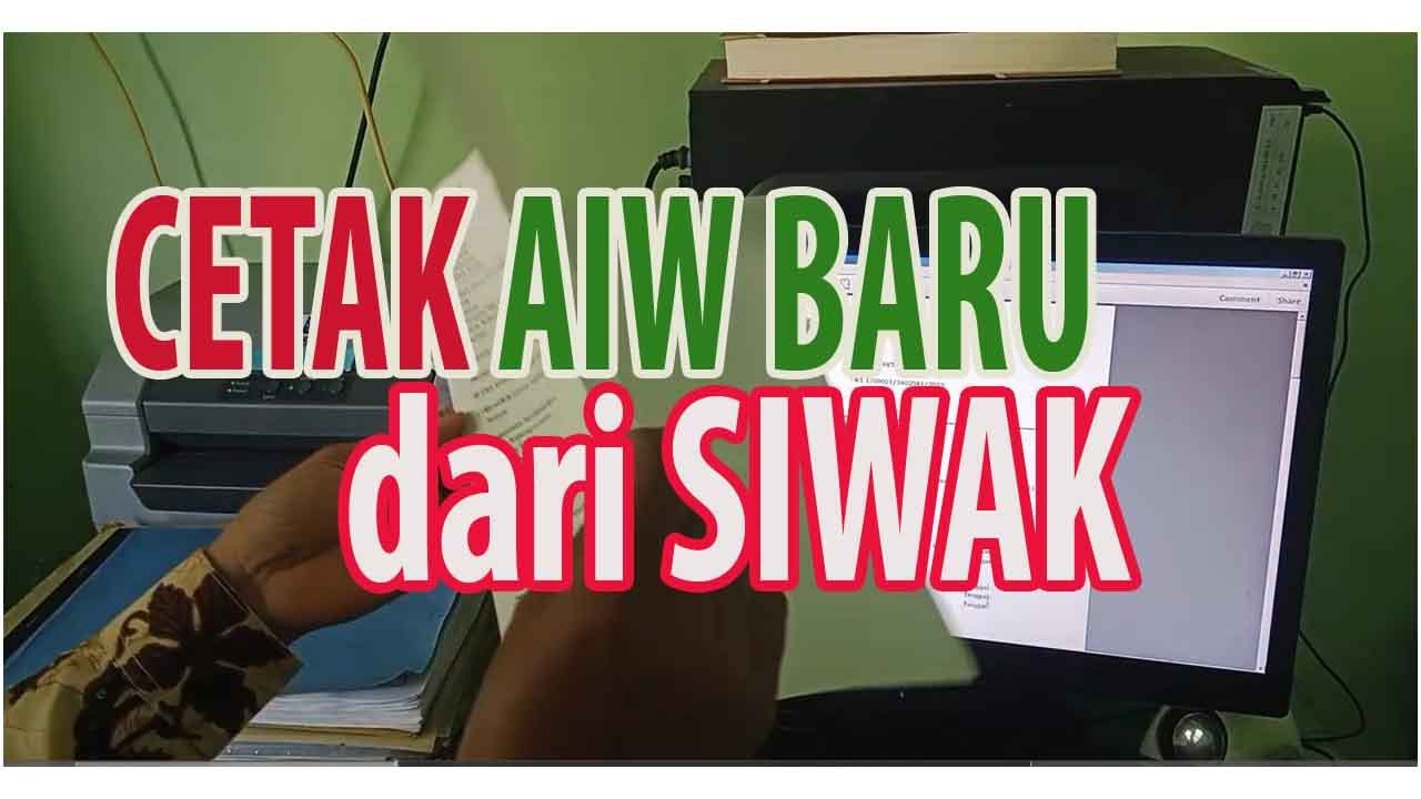 Cetak AIW terbaru dengan PLQ dari siwak - YouTube