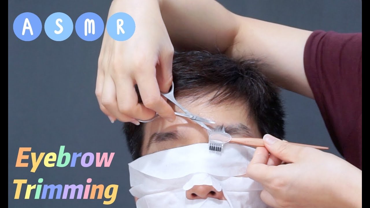 ASMR Eyebrow Plucking, Shaping, and Trimming (No Talking) - YouTube