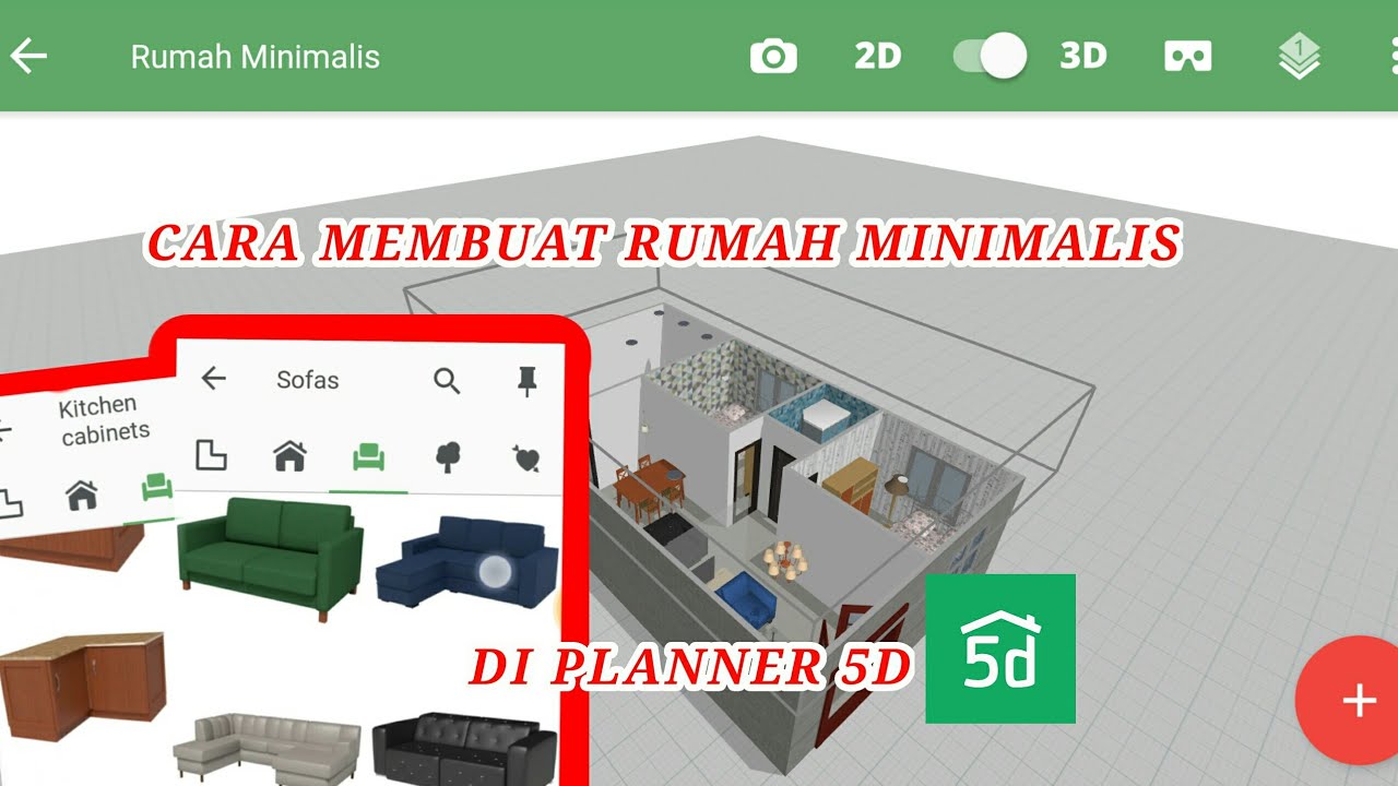 Tutorial Membuat Rumah Minimalis Di Planner 5D - YouTube