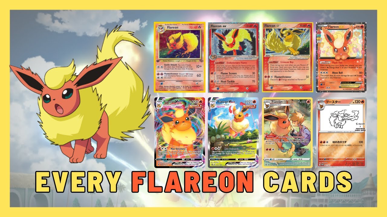 Pokemon Flareon Card