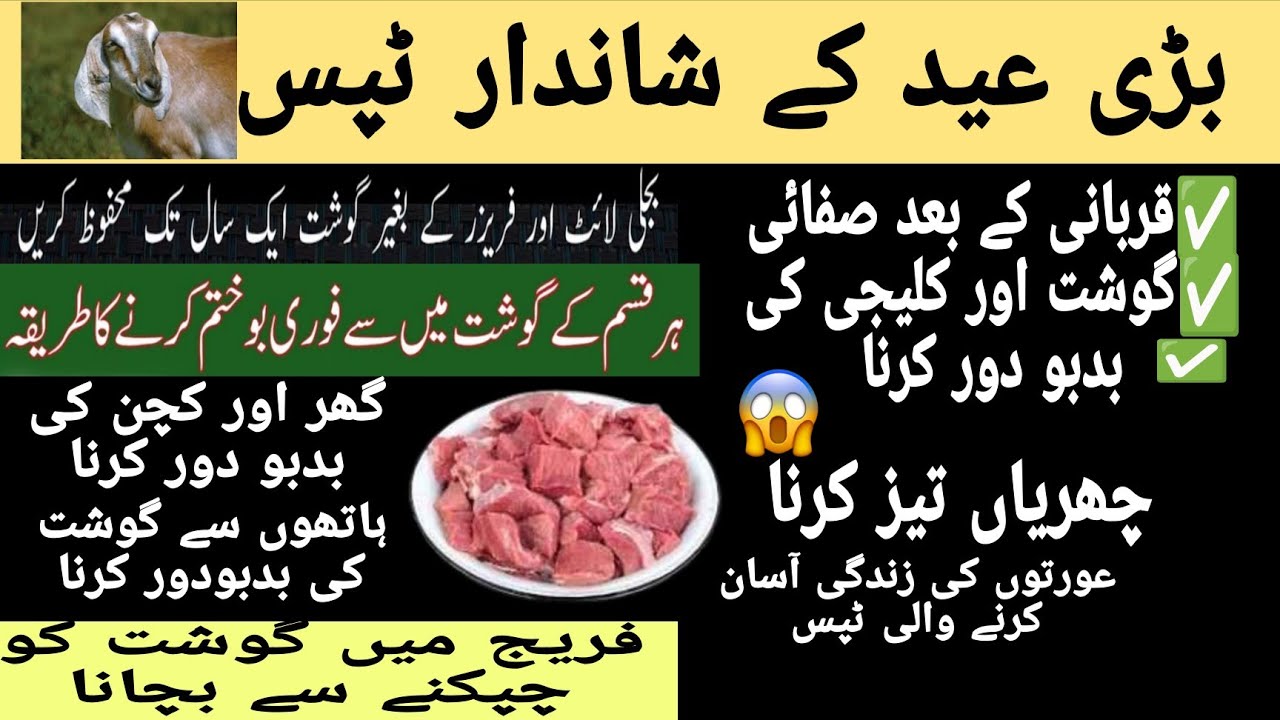 Bakra Eid Special Tips To Save & Clean Meat|8 Smart Money &Time Saving ...