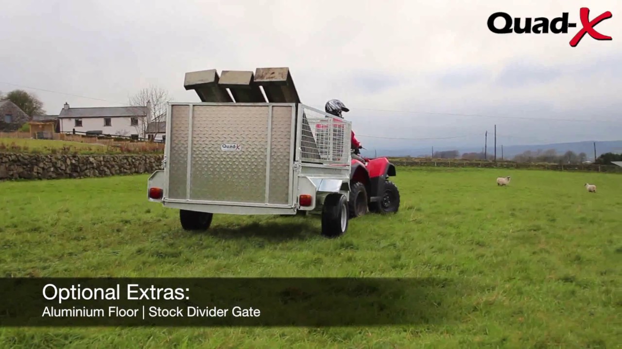 Quad-X - 7x4 General Purpose Trailer - YouTube
