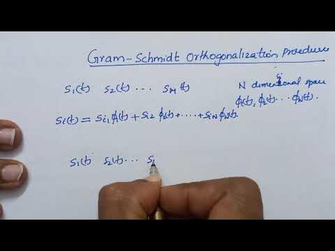 Gram-Schmidt Orthogonalization Procedure and its Numerical Example ...