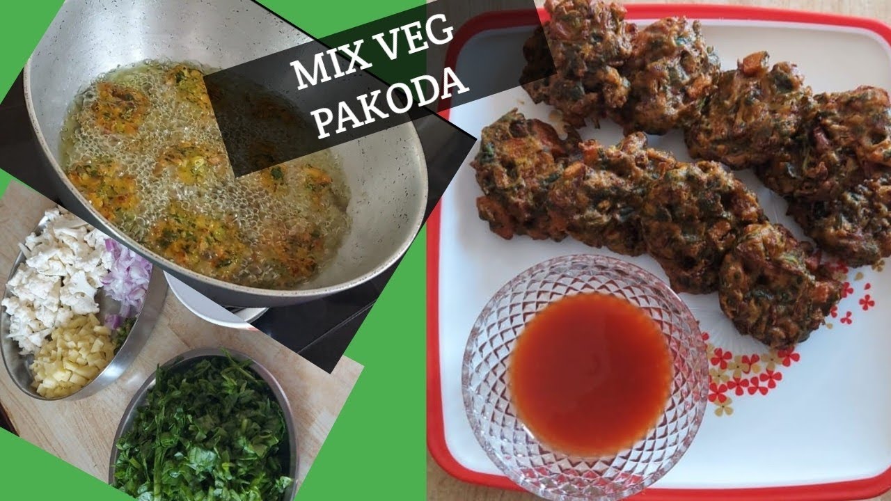 Home made healthy mix veg pakoda - YouTube