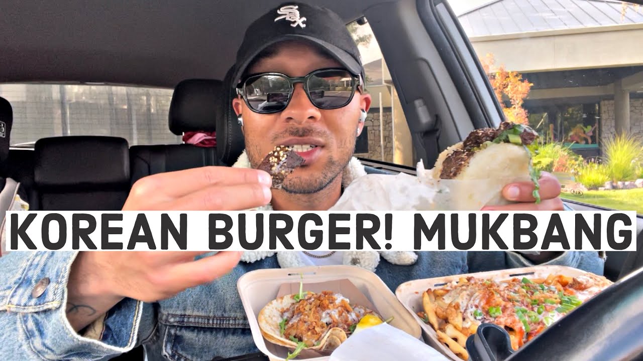 KOREAN BURGER MUKBANG! | Eating at Koja Kitchen(FULL VIDEO) - YouTube