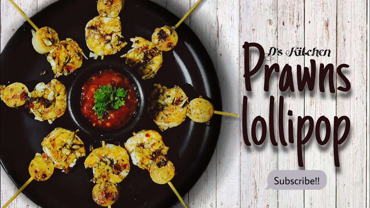 Prawns Lollipop | Easy starter / snack recipe | Prawns / Shrimp ...