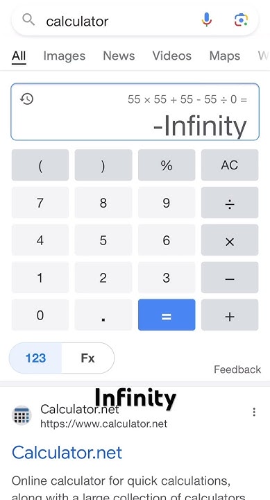 How to get infinity on calculator #infinity #calculator #pedro #meme e ...