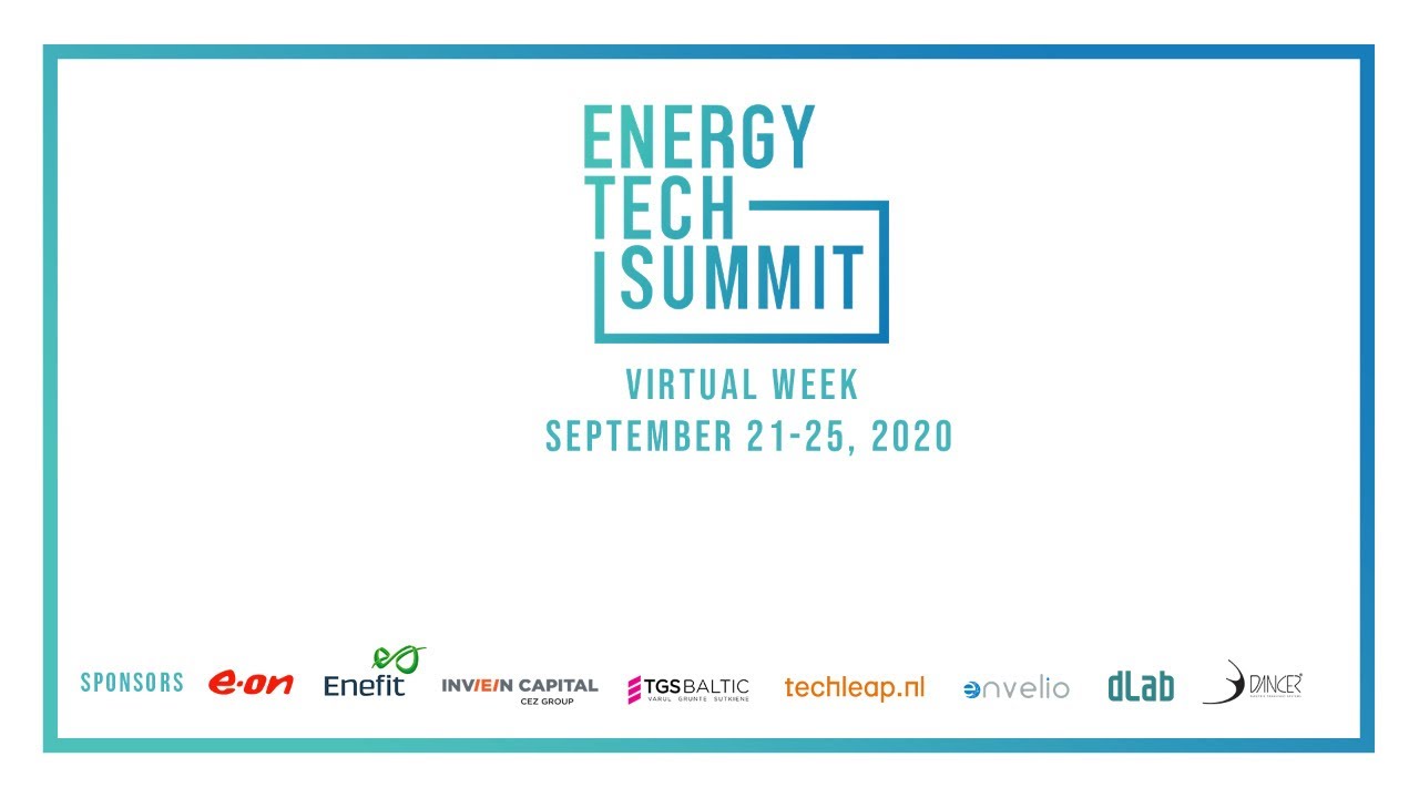 ENERGY TECH SUMMIT I VIRTUAL WEEK I SEPTEMBER 24 I - YouTube