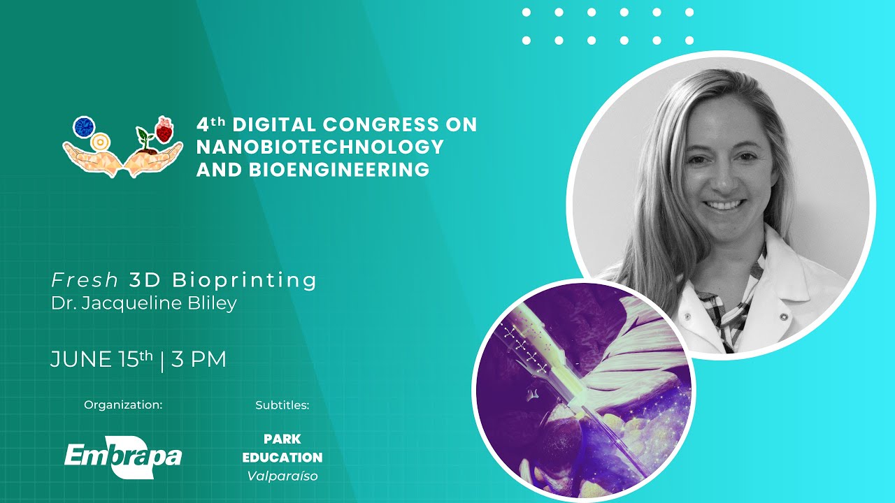 Bioimpressão / Bioprinting - Dr. Jacqueline Bliley - YouTube