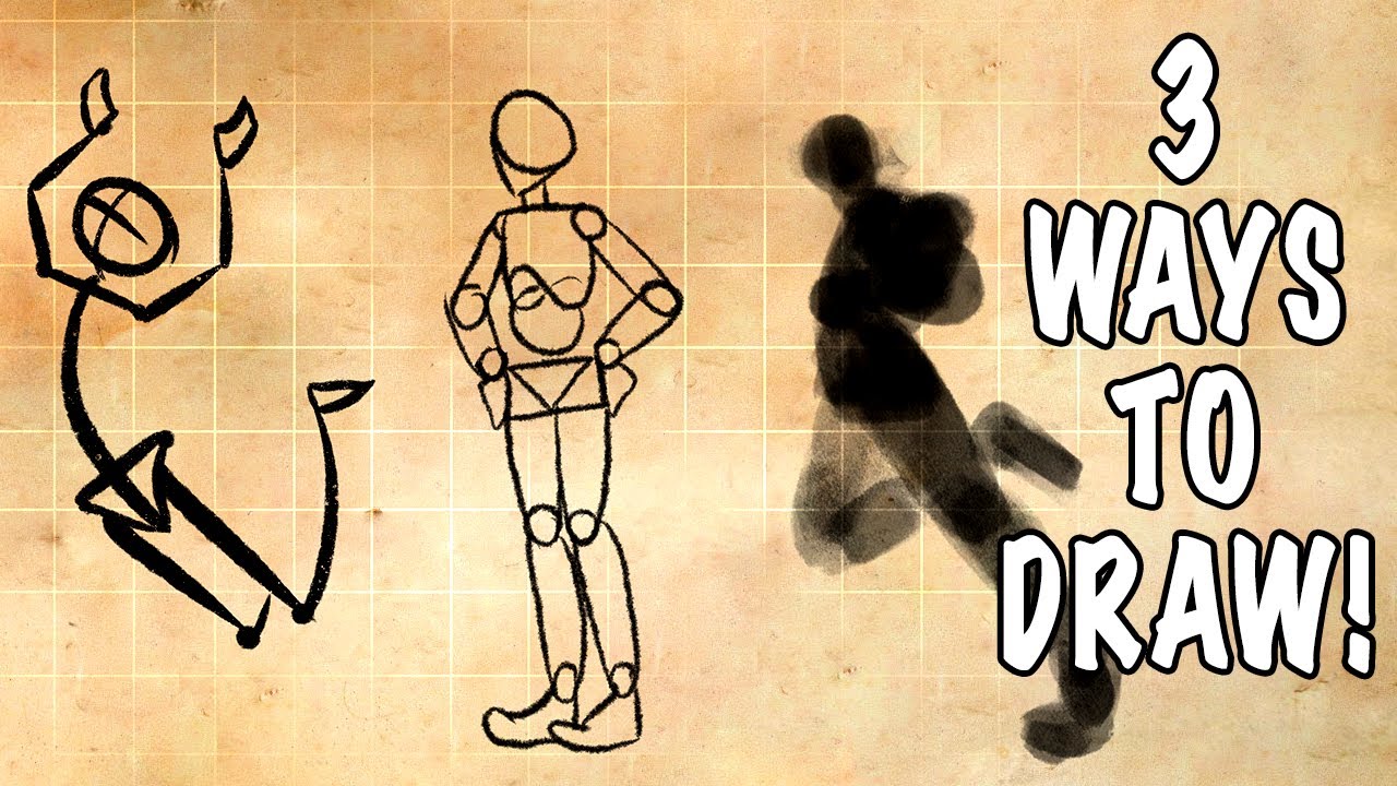 How to Draw Anatomy & Poses Using 3 Techniques - YouTube