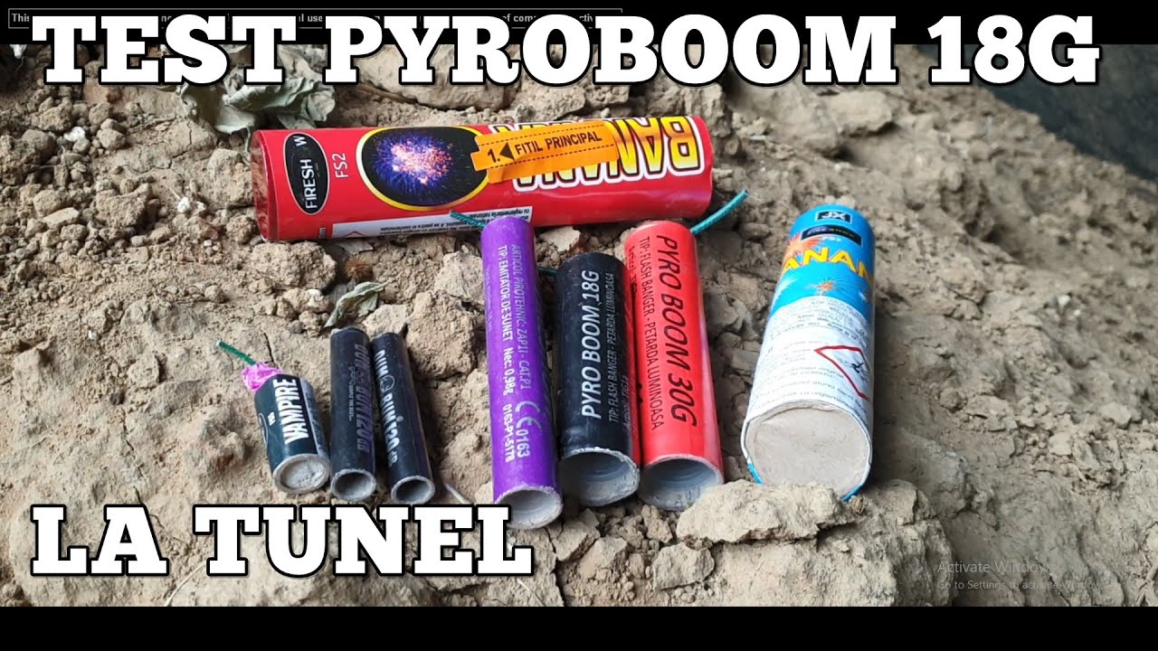 TESTEZ PETARDA PYROBOOM 18G LA TUNEL si A VENIT VULPEA - YouTube
