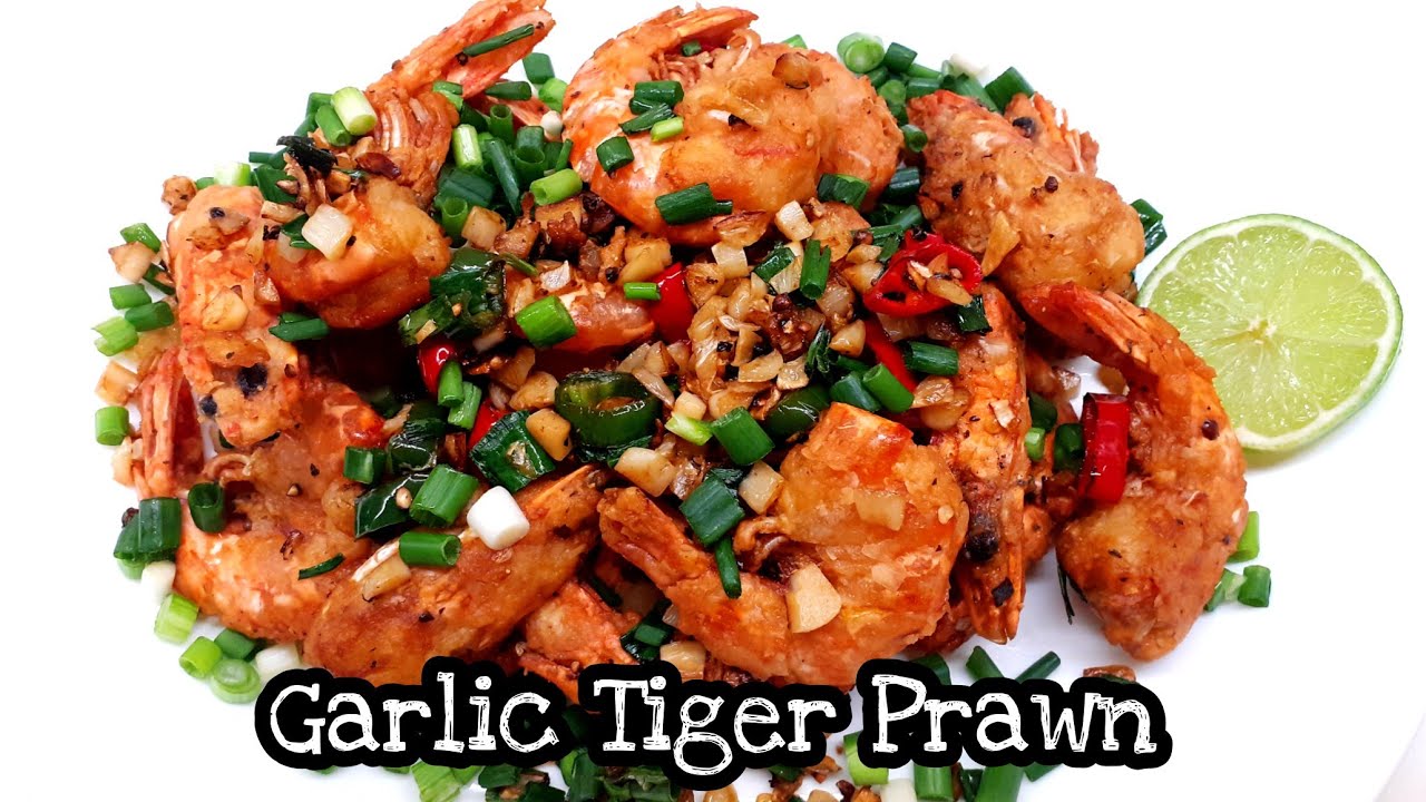 Garlic Tiger Prawn Recipe | Recipe in description - By Sandy's Cookery ...