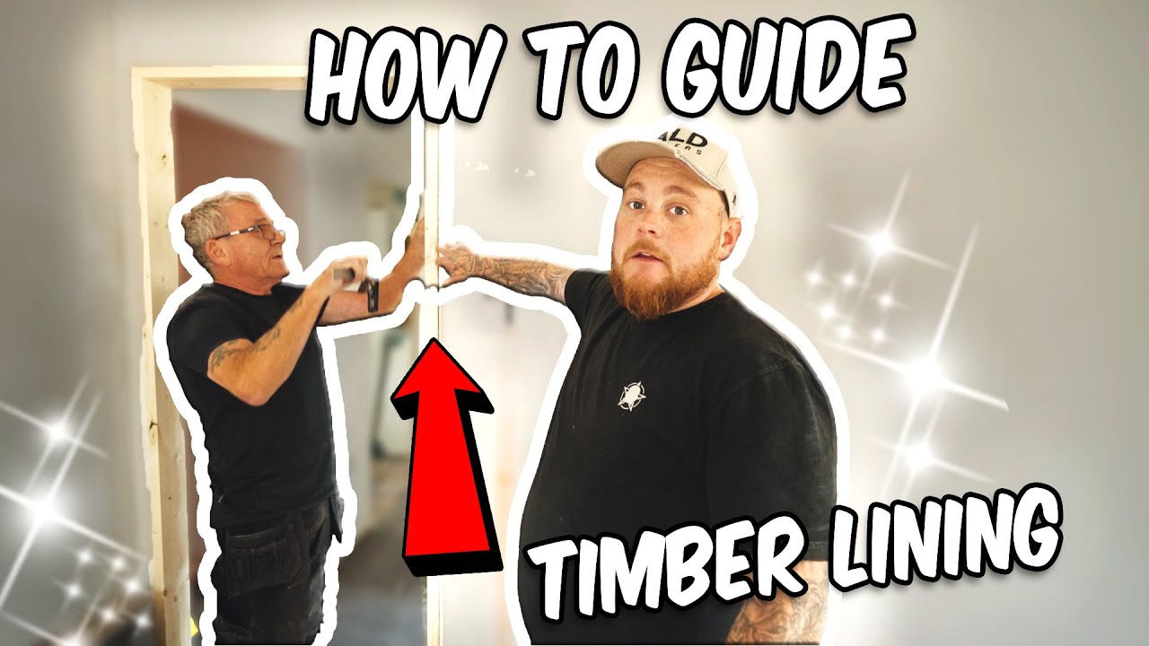 How to fit a timber door lining - YouTube