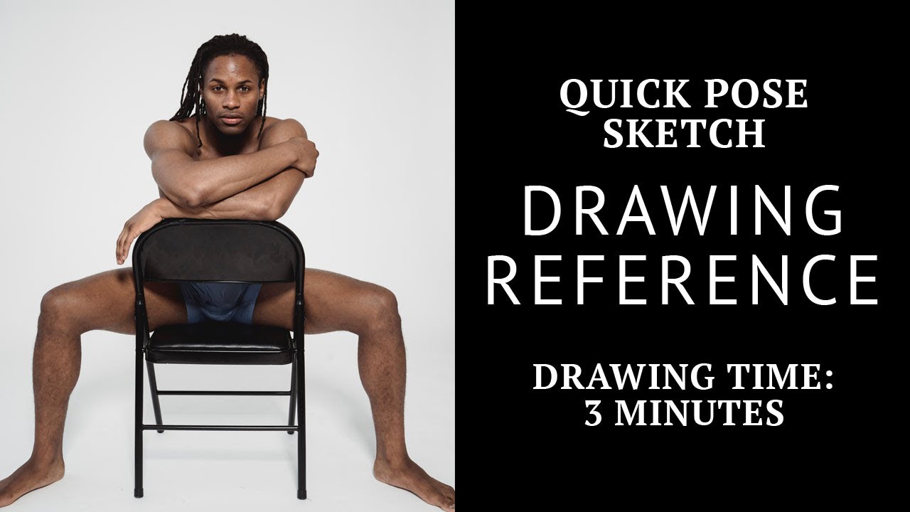Male Drawing Reference Sitting