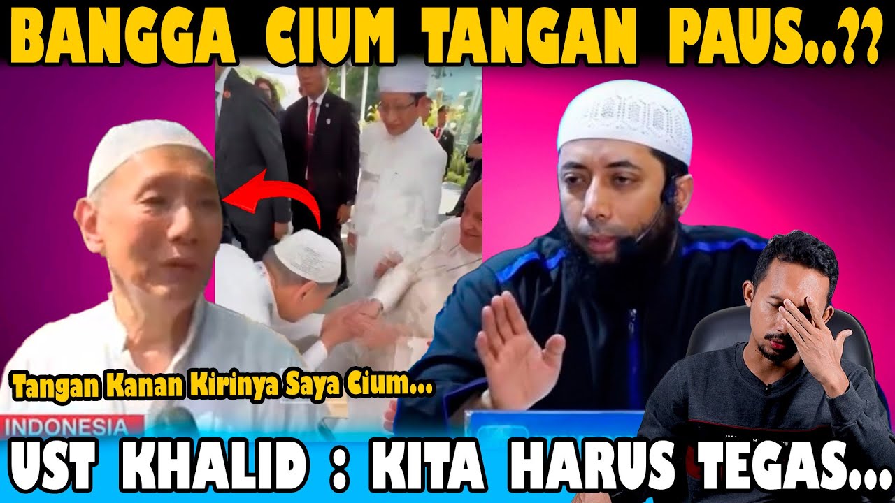 Mereka Pada Bangga Ngalap Berkah Ke Orang Kafr..?? Begini Sikap Ustadz Khalid.. - YouTube