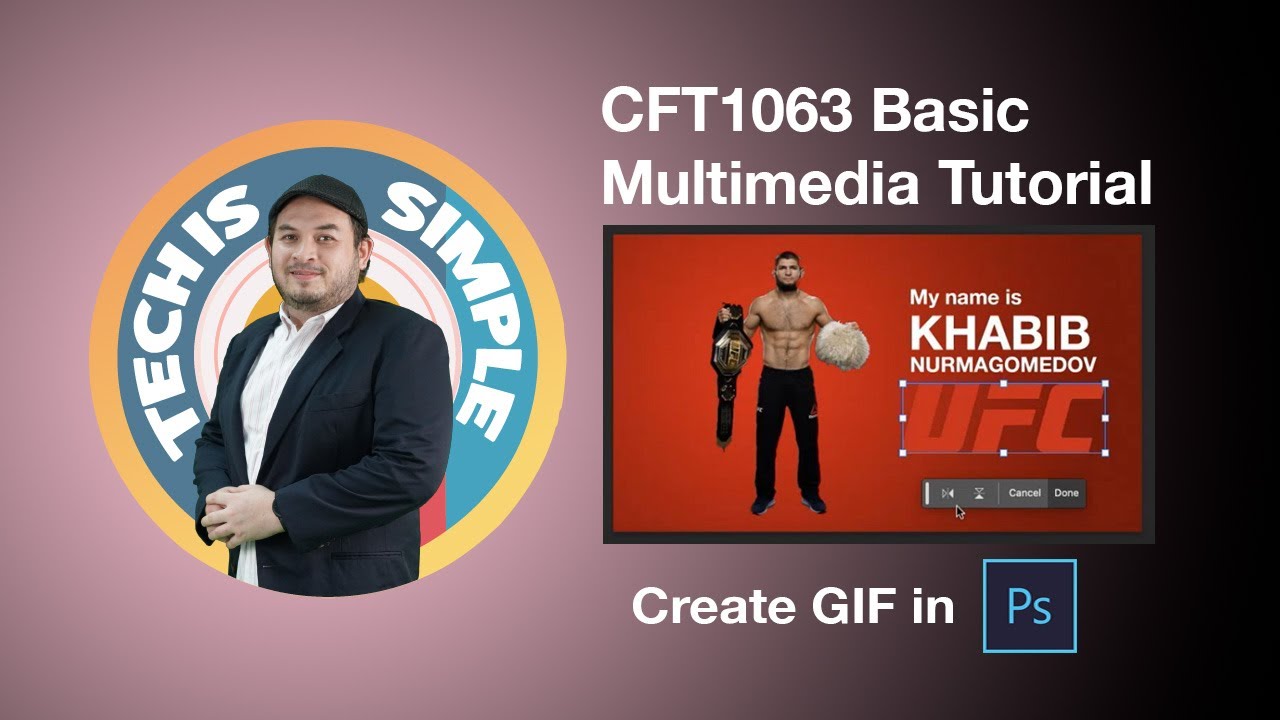 Hasilkan GIF dalam photoshop ( CFT1063 Tutorial Week 4) - YouTube