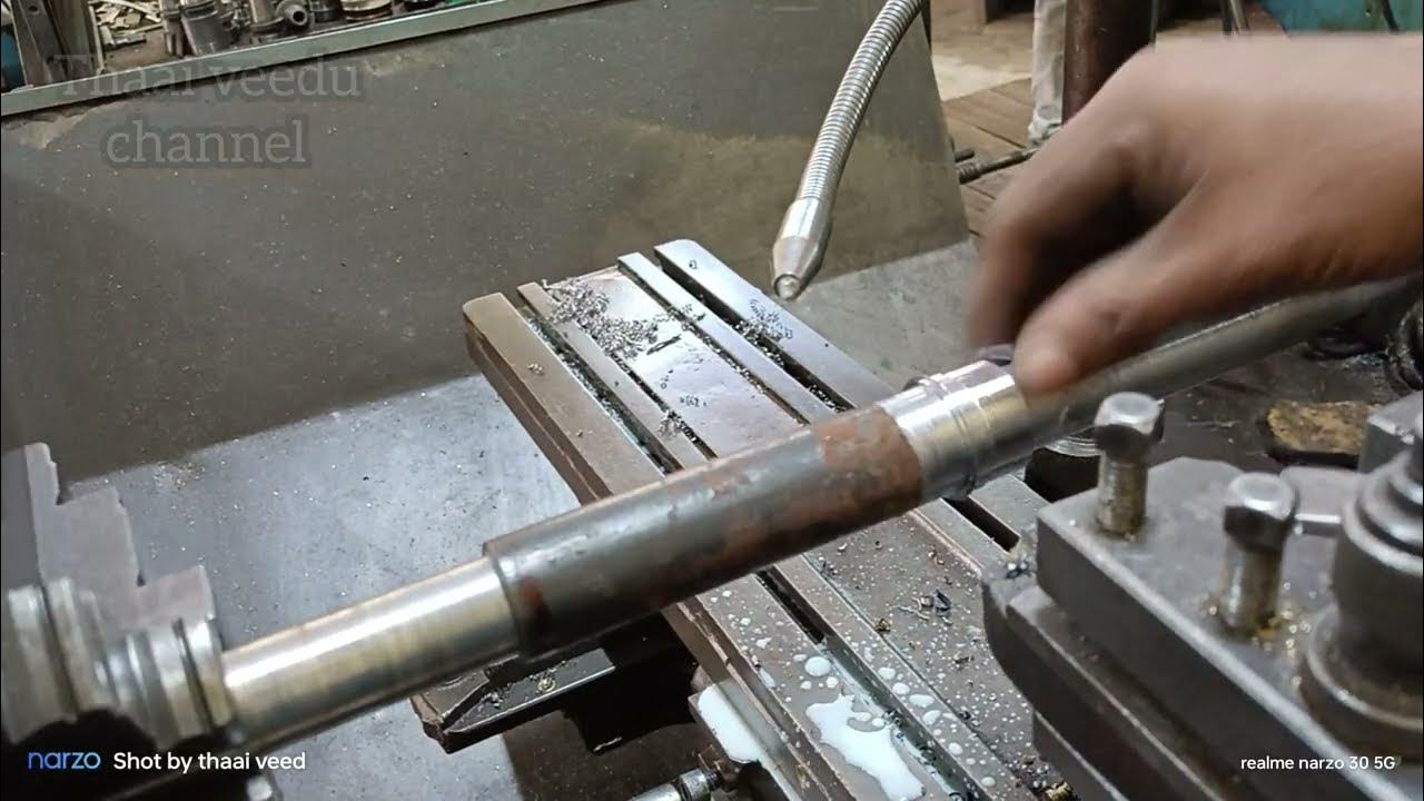 # how to use # lathe machine # turning principle - YouTube