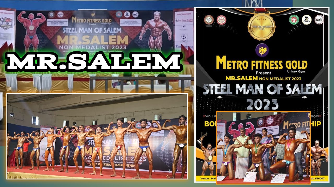 Mr.salem student category bodybuilding competition - YouTube