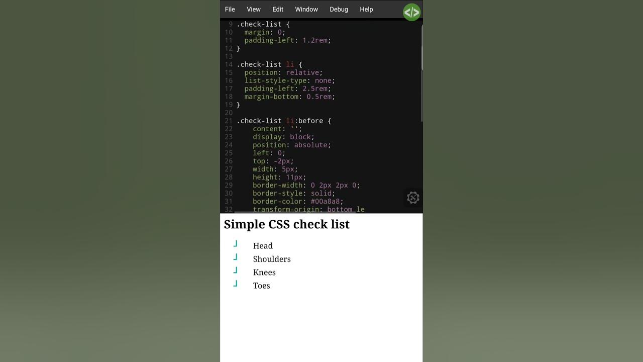 Simple CSS Check List ️📝 #html #css #coding #codepel - YouTube