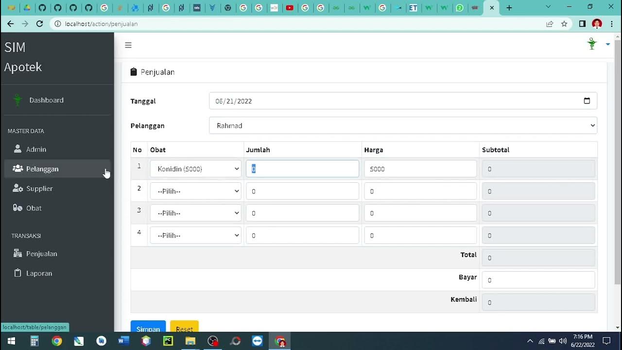 Sistem Informasi Apotek Berbasis Web Menggunakan PHP & MySQL - YouTube