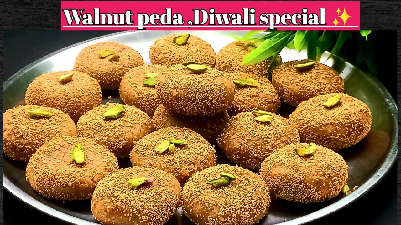 WALNUT PEDA RECIPE: HOW TO MAKE Akhrot peda at Home Diwali Spacial ...