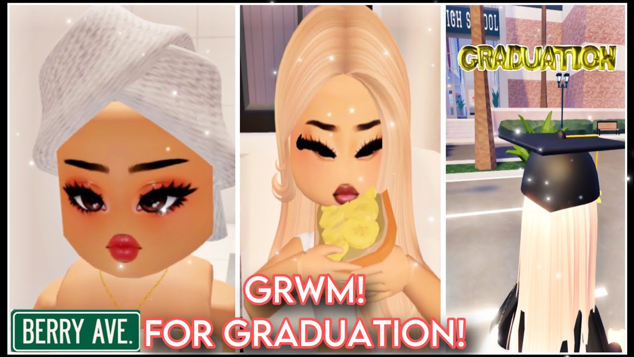 GRWM TO GO TO HIGH SCHOOL GRADUATION BERRY AVE ROBLOX - YouTube