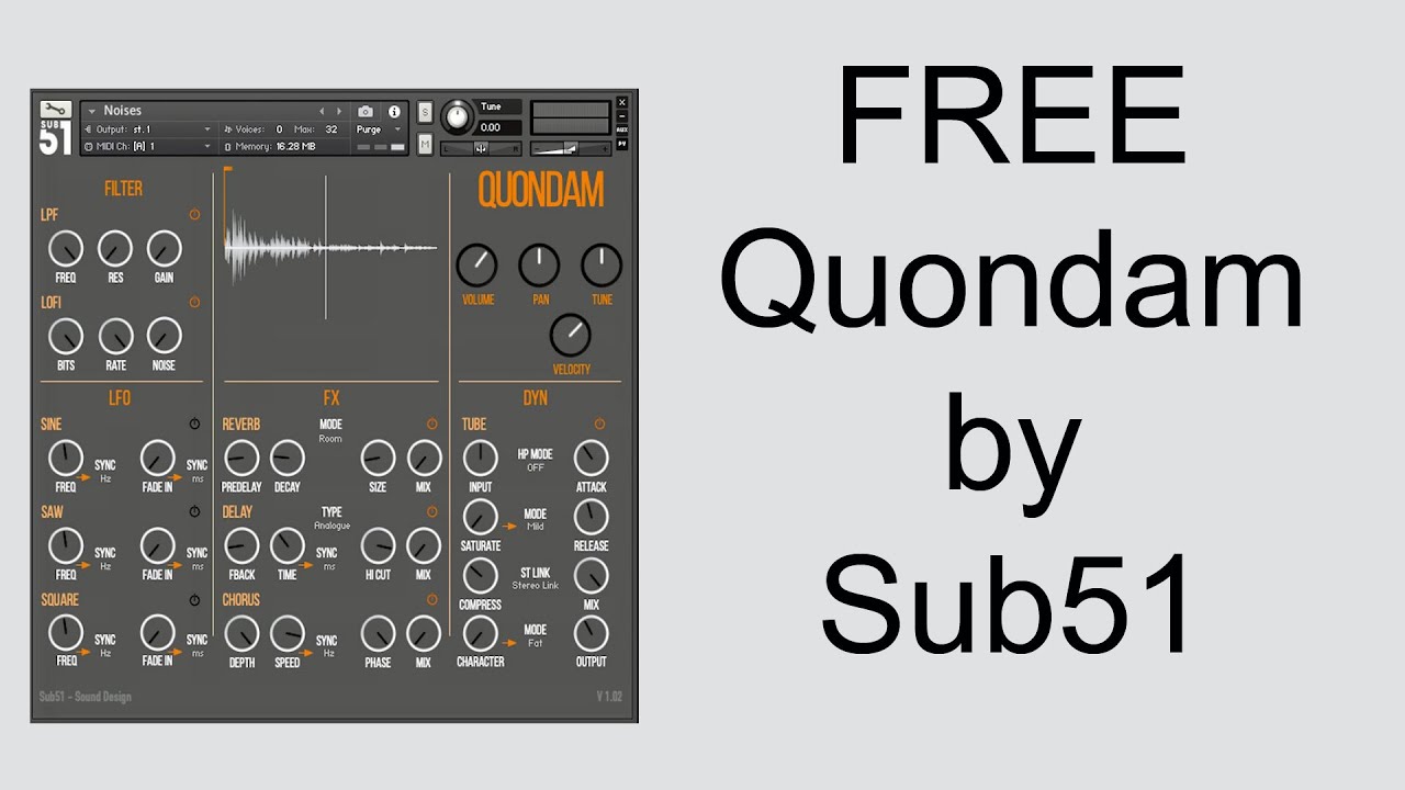 LIMITED TIME FREE Quondam by Sub51 - YouTube